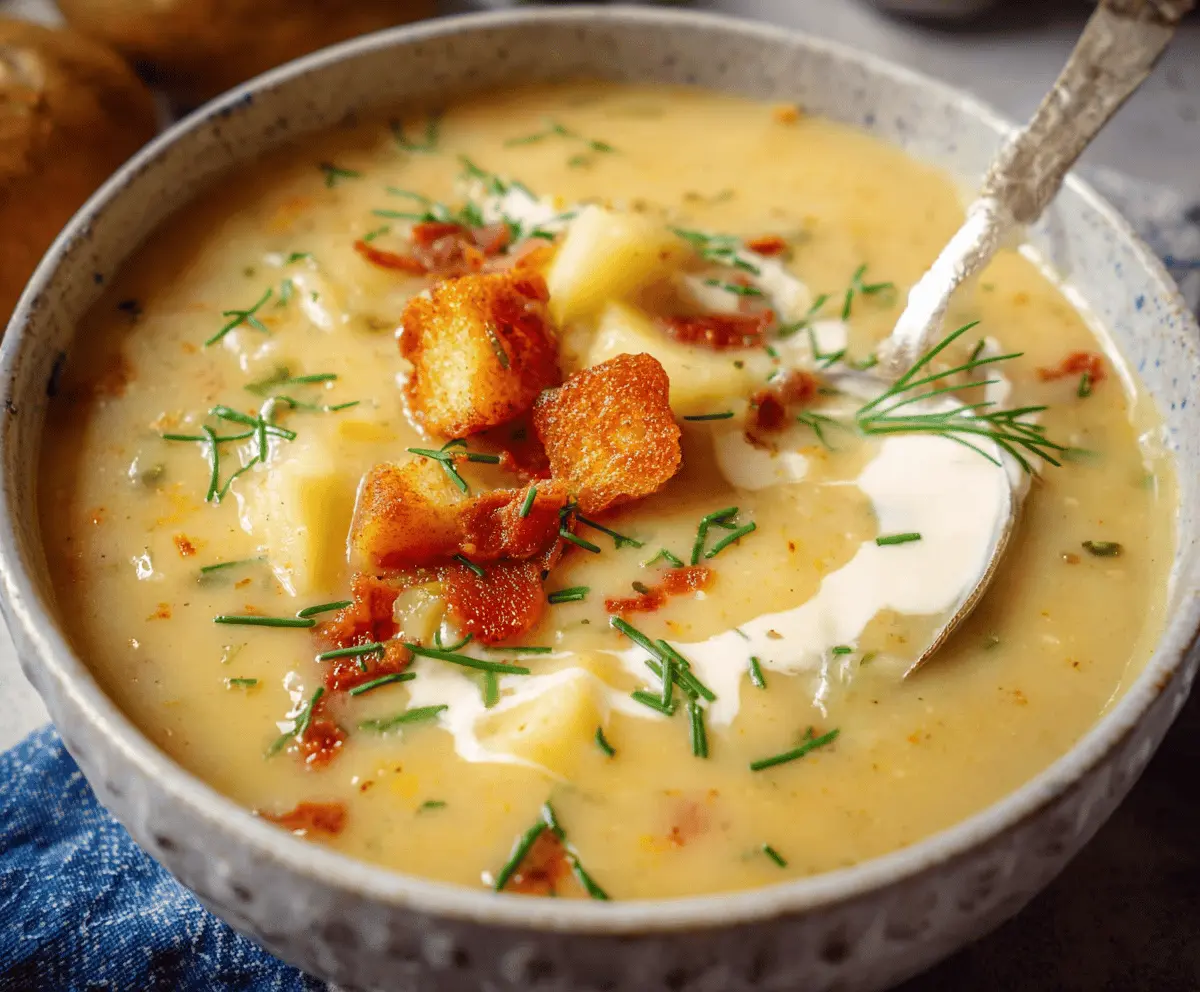 Creamy Vegan Potato Soup Recipe